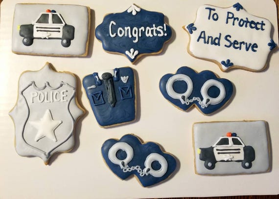 Police Cookies 12 - Etsy