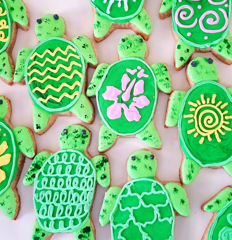 Sea Turtle Cookies 12 - Etsy