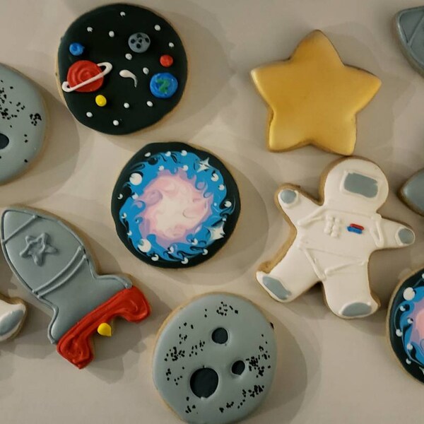 Outer Space Cookie - Etsy
