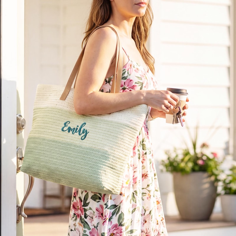 Pink Straw Tote Bags - Etsy