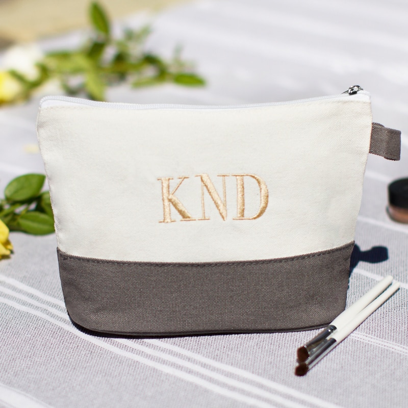 Canvas Makeup Bag - Etsy