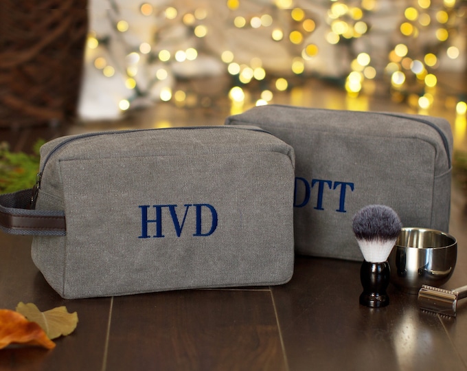Personalized Toiletry Bag Men's Travel Case Custom Shaving Bag ...