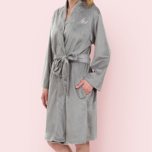 Personalized Birthday Gift for Her Custom Fleece Robe Gift - Etsy
