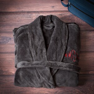 Personalized Men's Fleece Robe, Custom Gift Robe for Him, Custom ...