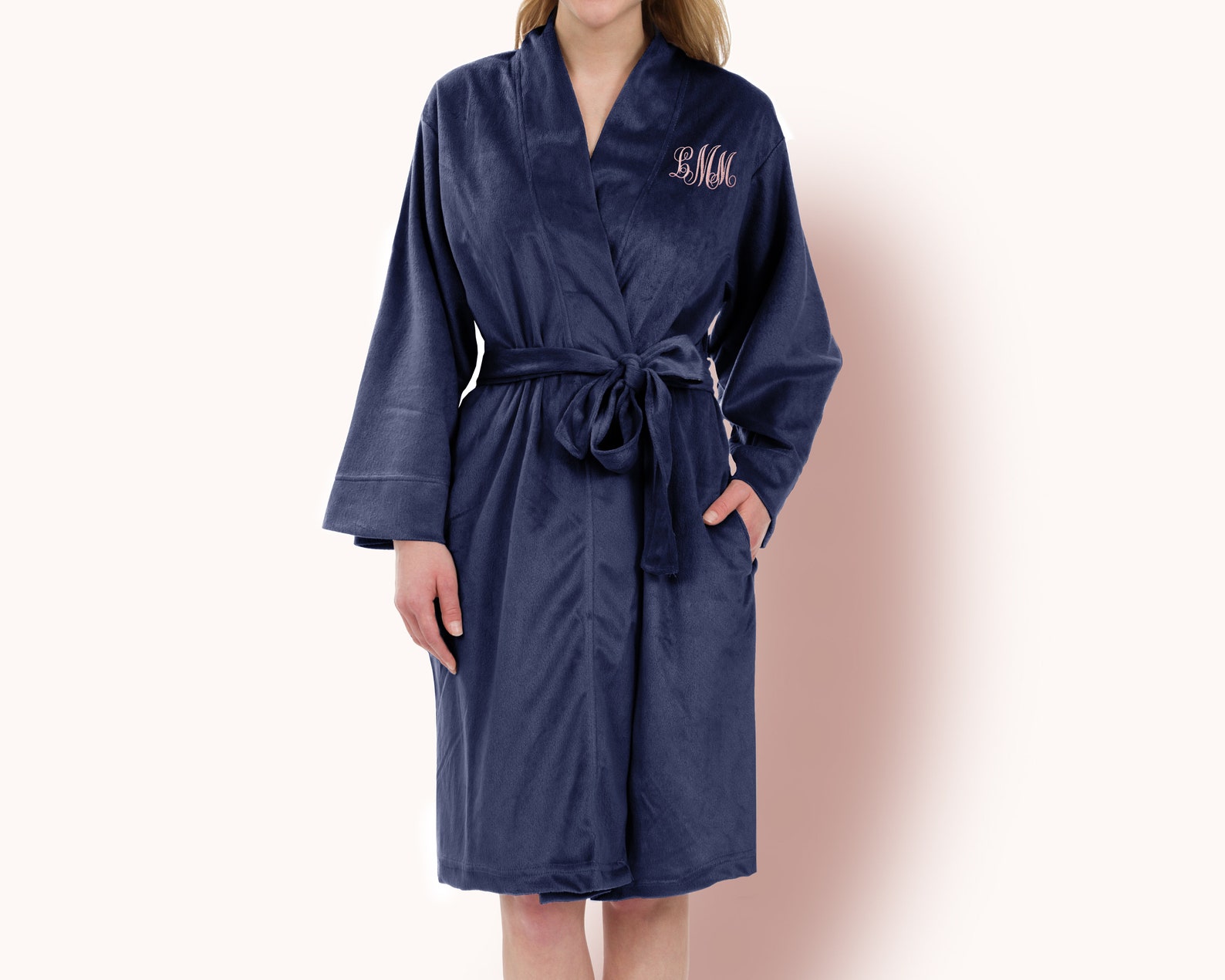 Personalized Women's Robe Soft Velvet Fleece Robe - Etsy