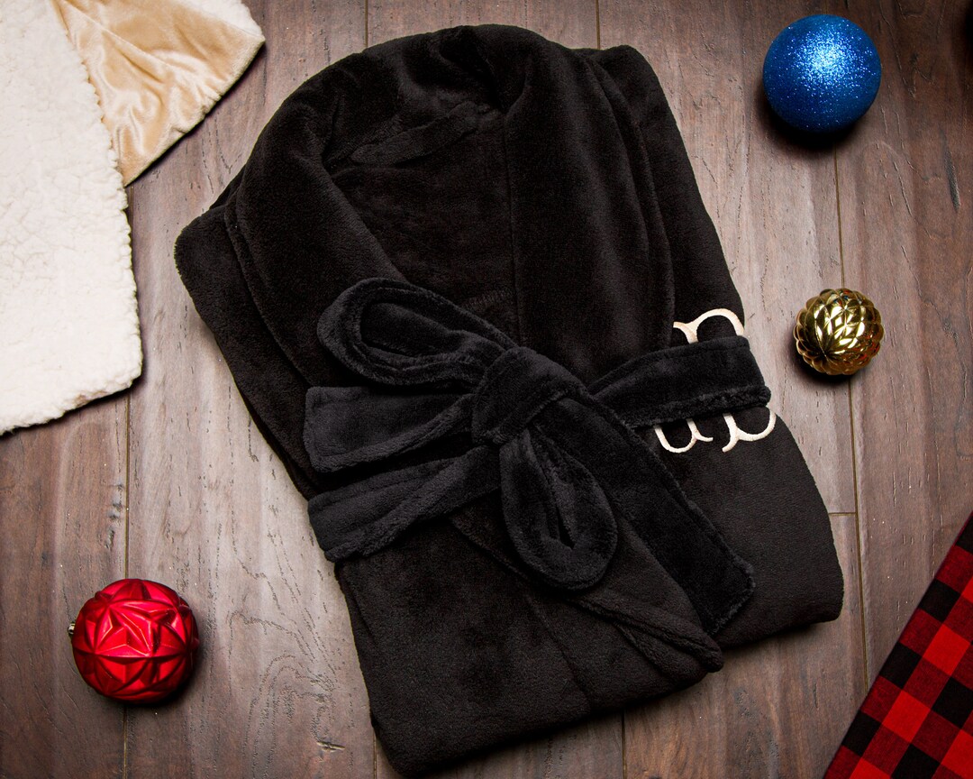 Personalized Men's Fleece Robe, Custom Gift Robe for Him, Custom ...