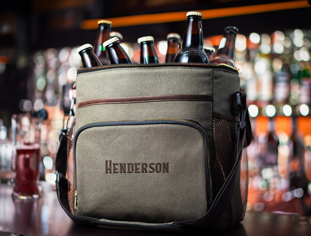 Personalized Groomsmen Gift Large Beer Cooler, 12 Bottle Cooler Bag ...