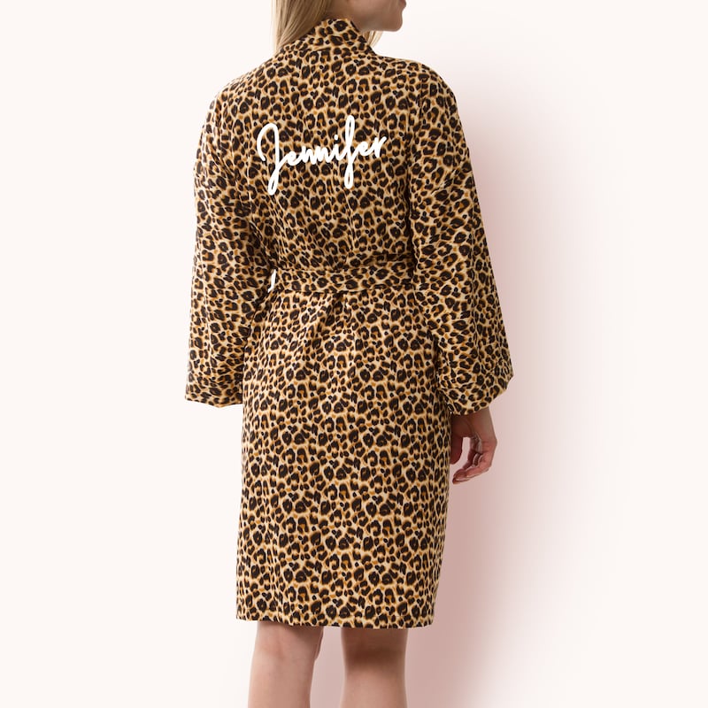 Leopard Print Robe - Etsy