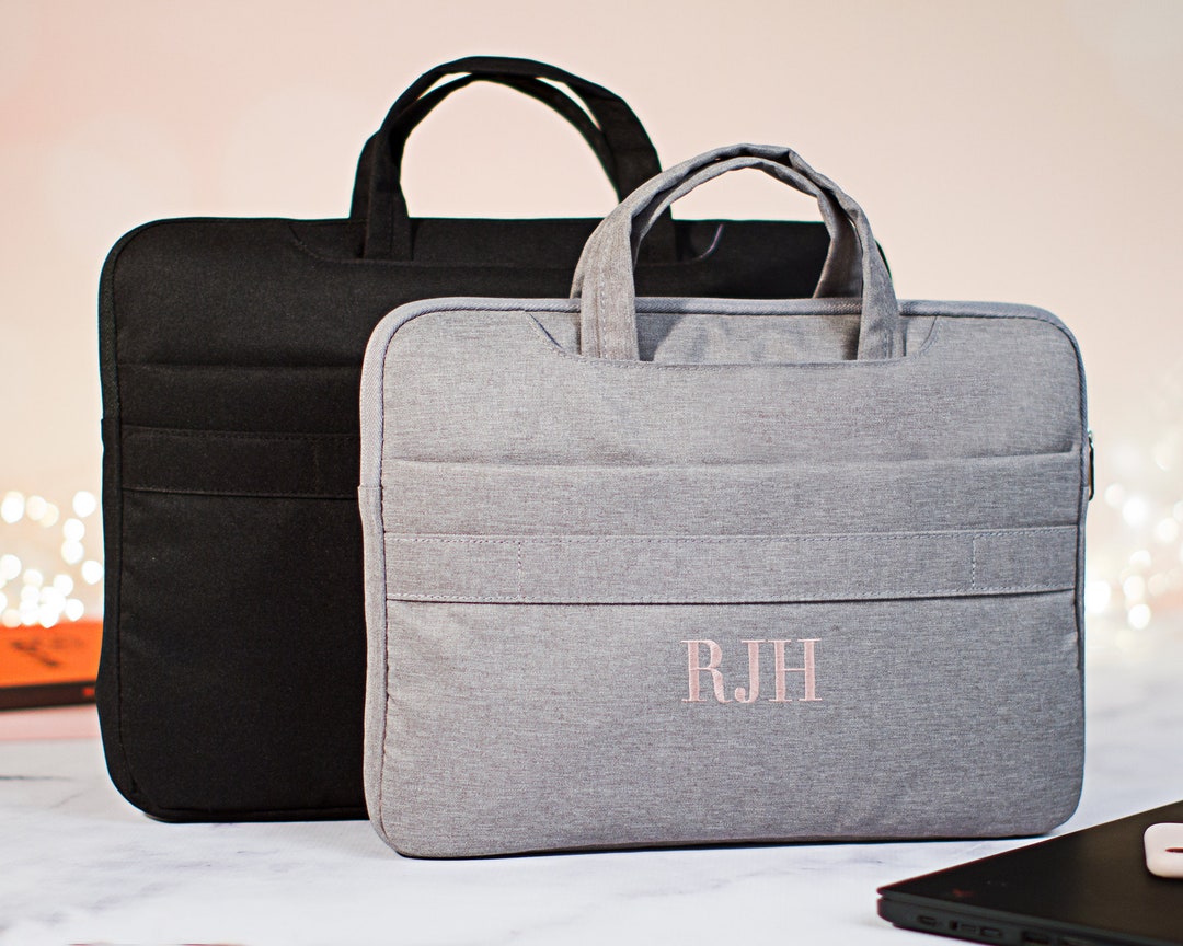 Monogrammed Laptop Sleeve, Custom Laptop Tablet Case, Personalized ...
