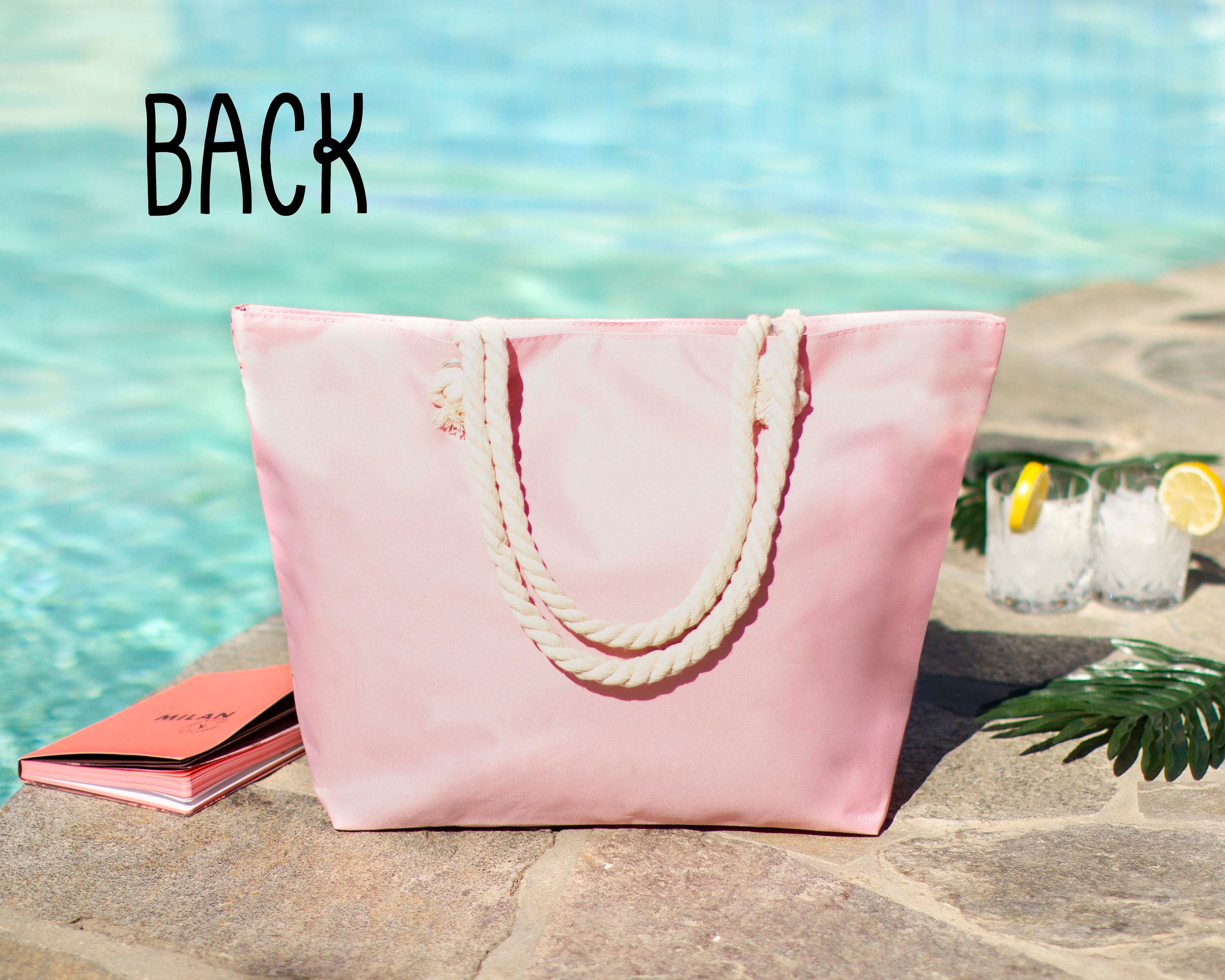 Personalized Beach Tote Bag Custom Bridesmaids Gift Bag - Etsy