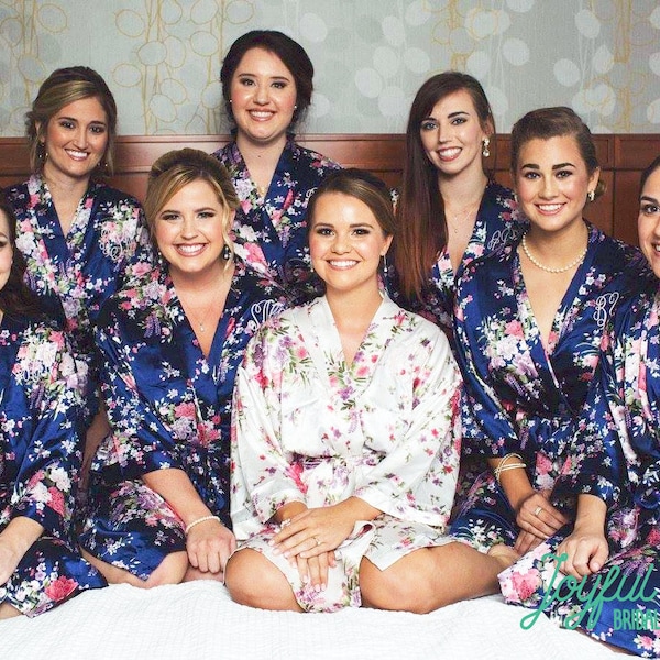 Bridesmaid Robes Floral - Etsy