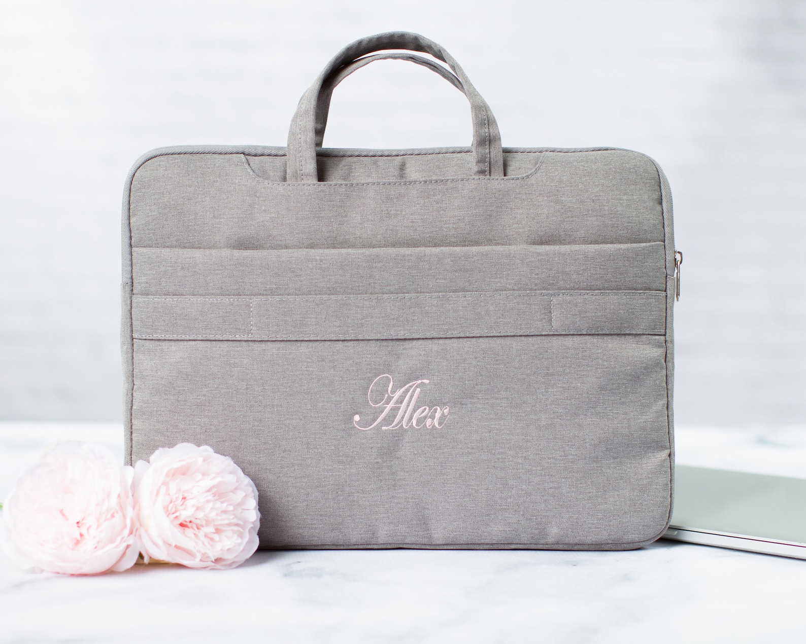 Monogrammed Laptop Sleeve, Custom Laptop Tablet Case, Personalized ...