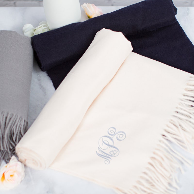 Name Embroidered Shawl - Etsy