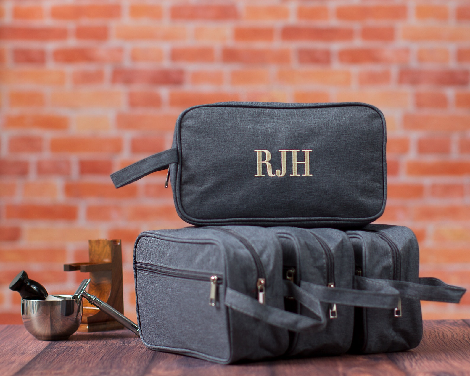 SALE Groomsmen Personalized Dopp Kit Monogrammed Shaving Kit - Etsy
