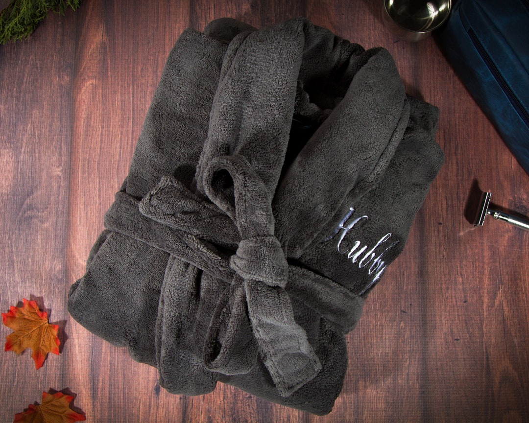 Personalized Robe Custom Birthday Gift for Him, Cozy Fleece Robe ...