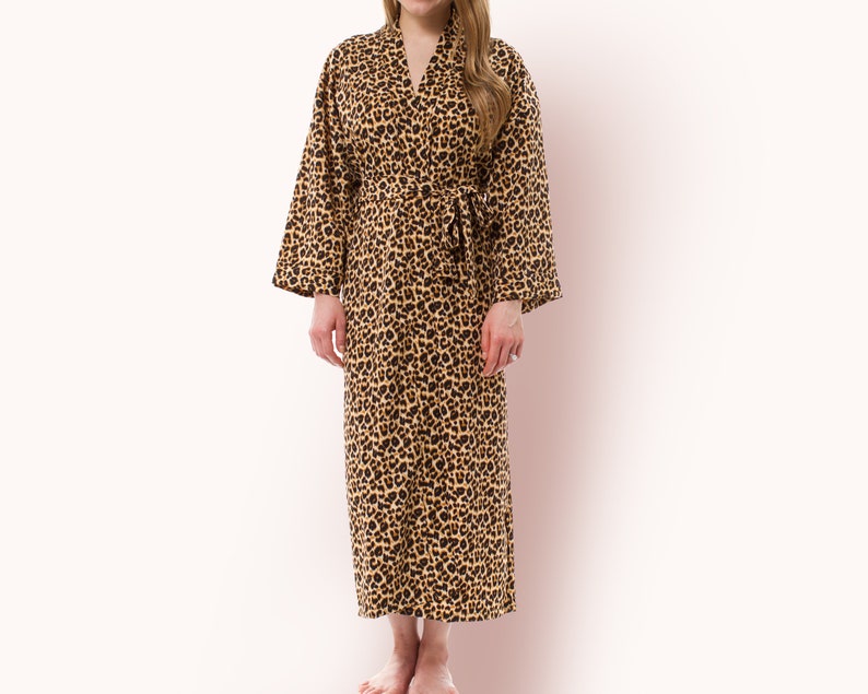 Bridesmaid Gift Personalized Leopard Robe Bridesmaid Robe - Etsy