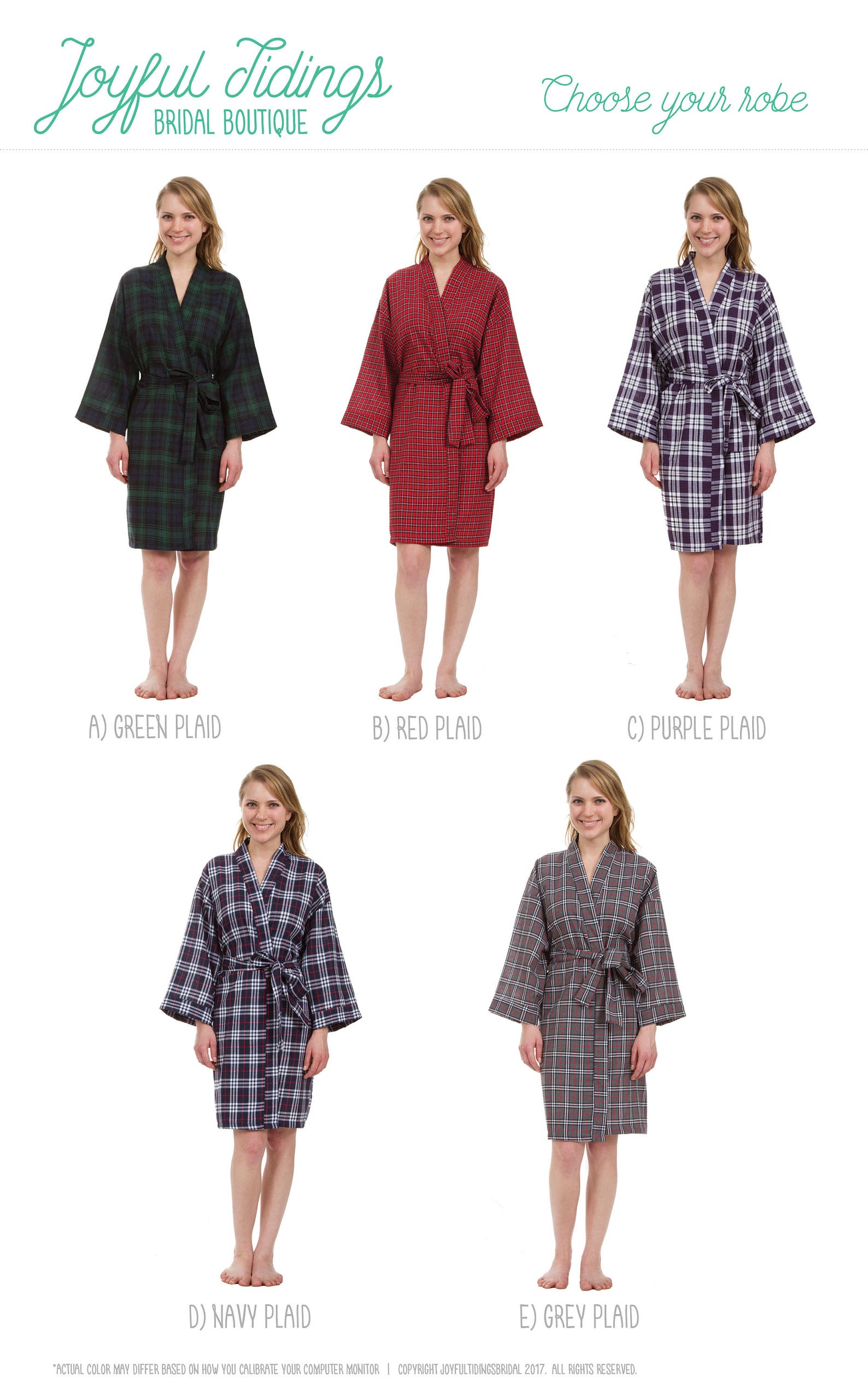 Personalized Plaid Robe Christmas Present Holiday Gift - Etsy