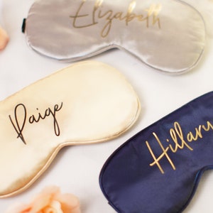 Custom Printed Eye Mask, Unique Bachelorette Party Favors, Silky Satin ...