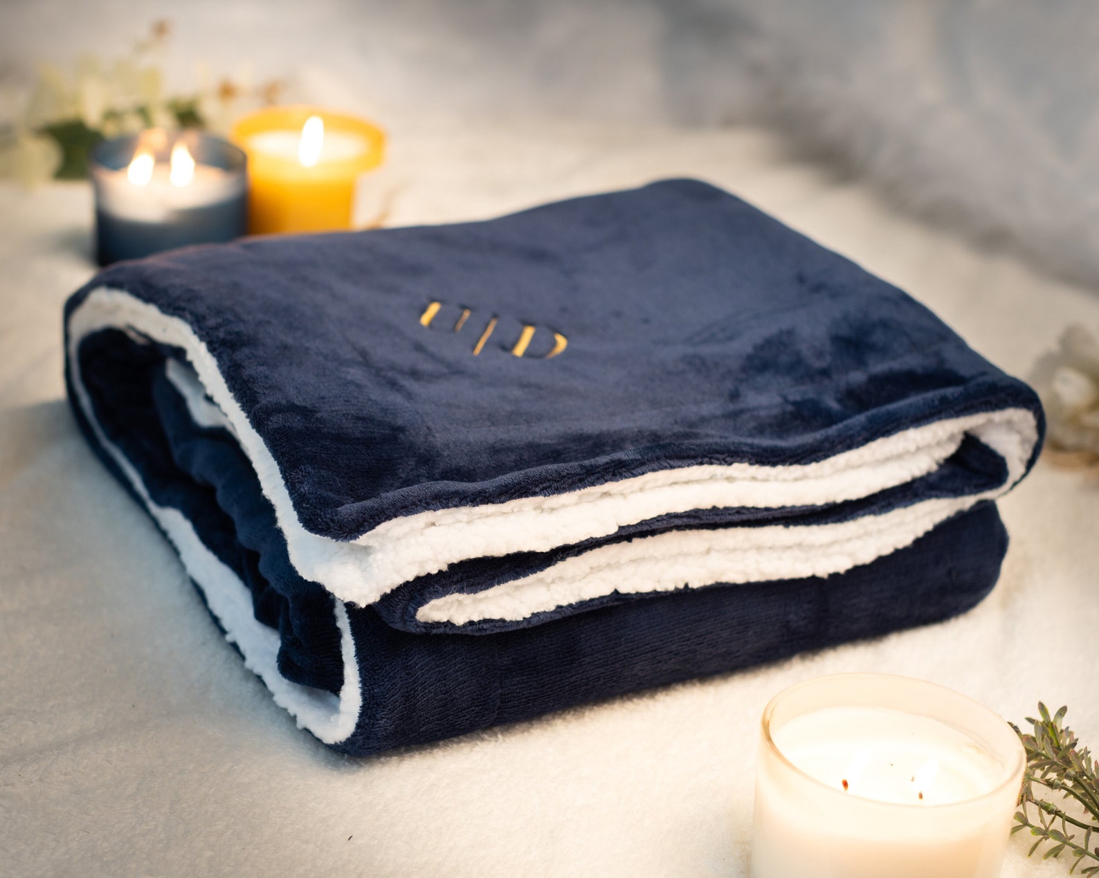 Personalized Christmas Gift Warm Fleece Blanket Monogrammed - Etsy