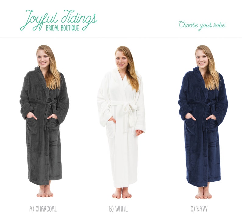 Personalized Hooded Fleece Robe Custom Holiday Christmas Gift | Etsy