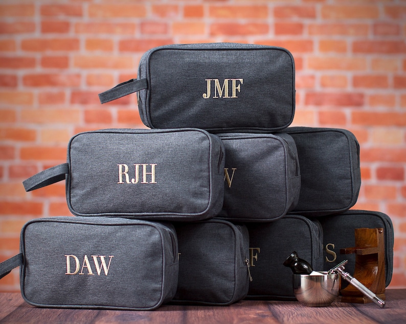 SALE Groomsmen Personalized Dopp Kit Monogrammed Shaving Kit - Etsy