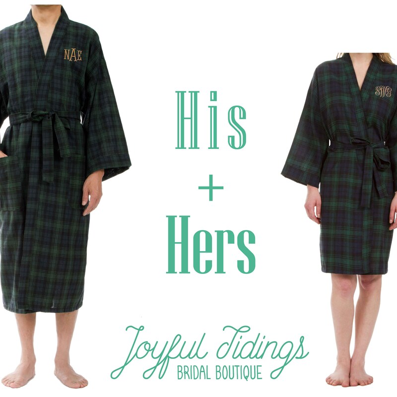 Couple Plaid Robe - Etsy