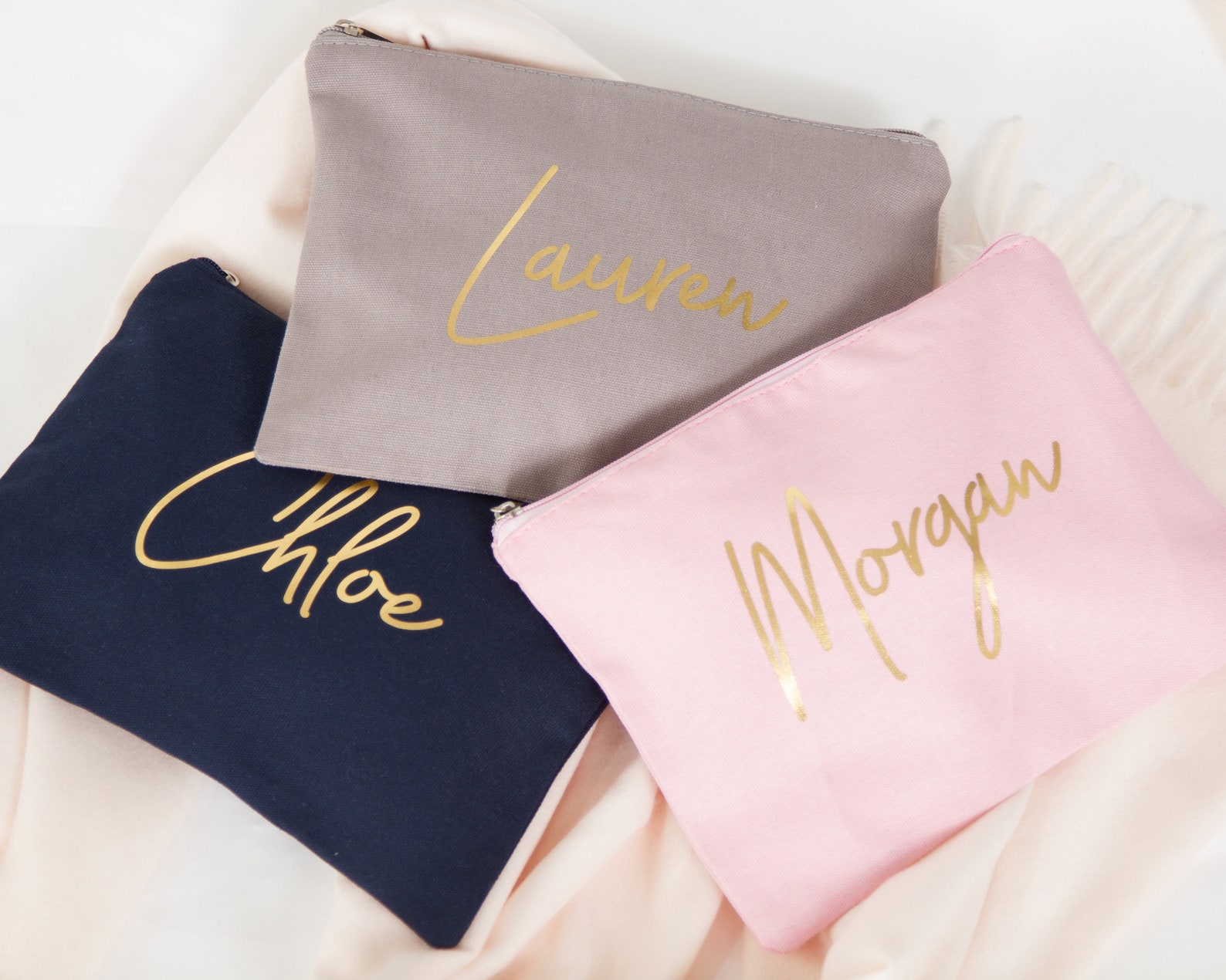 Personalized Back to School Gift, Pencil Bag Case, Handwritten Script ...