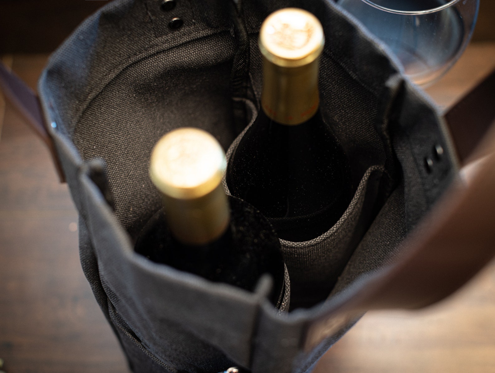 Personalized 2 Bottle Wine Tote Bag, Double Bottle Wine Carrier ...
