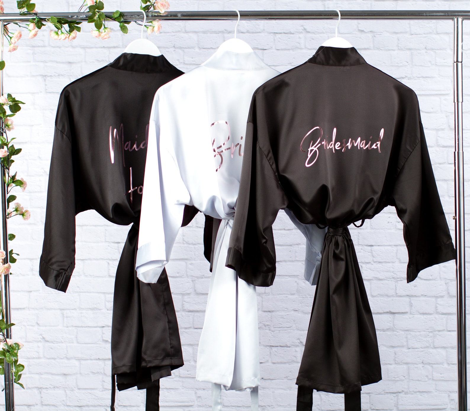 Rose Gold Bridesmaid Robe Cute Bridesmaids Gift Bride Squad - Etsy