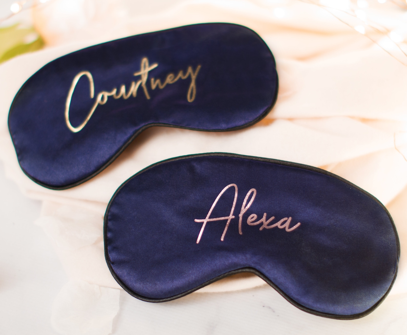 Bridesmaid Gift Custom Printed Eye Mask, Bridal Party Gift Set Sleep ...