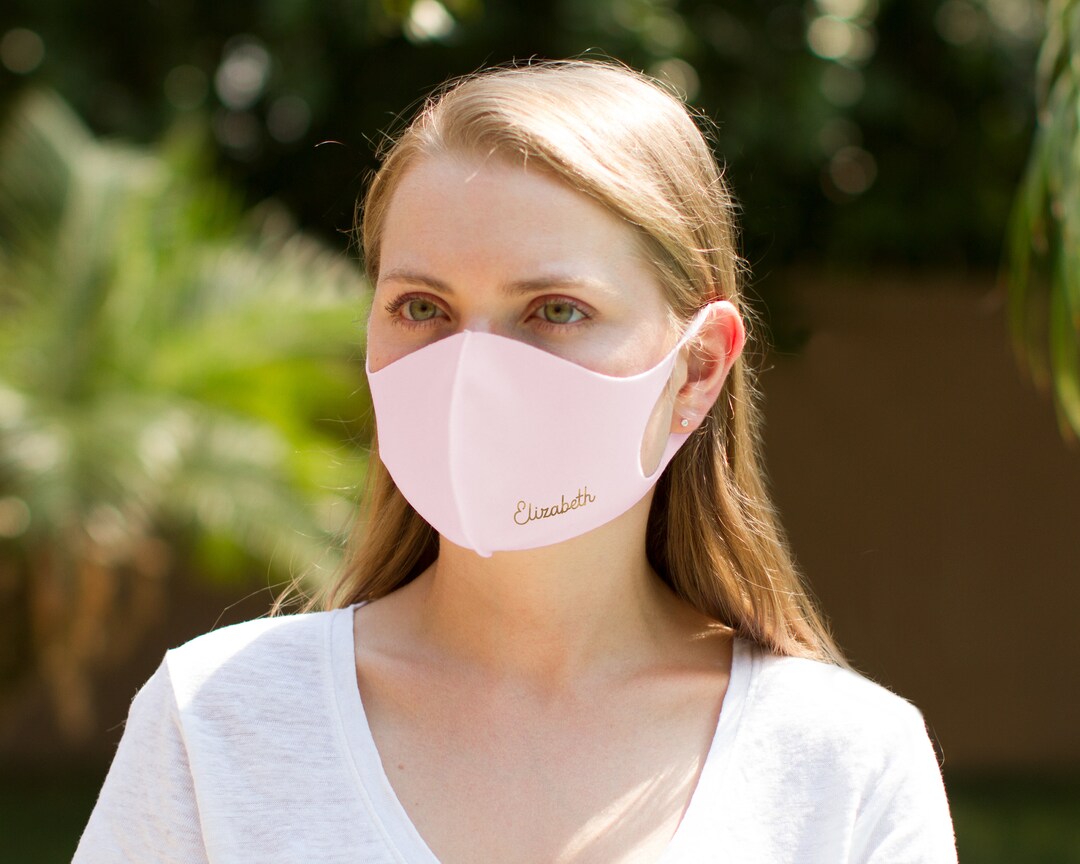 Custom Name Face Mask, Social Distancing Wedding Gift, Bridesmaid Gift ...
