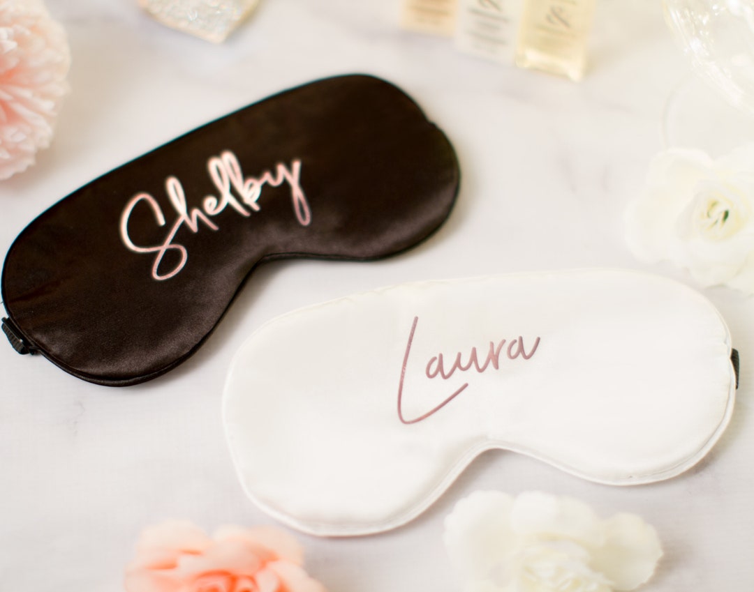 Custom Printed Eye Mask, Unique Bachelorette Party Favors, Silky Satin ...