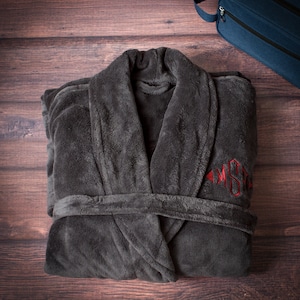 Personalized Men's Holiday Gift Robe, Custom Gift for Him, Monogrammed ...