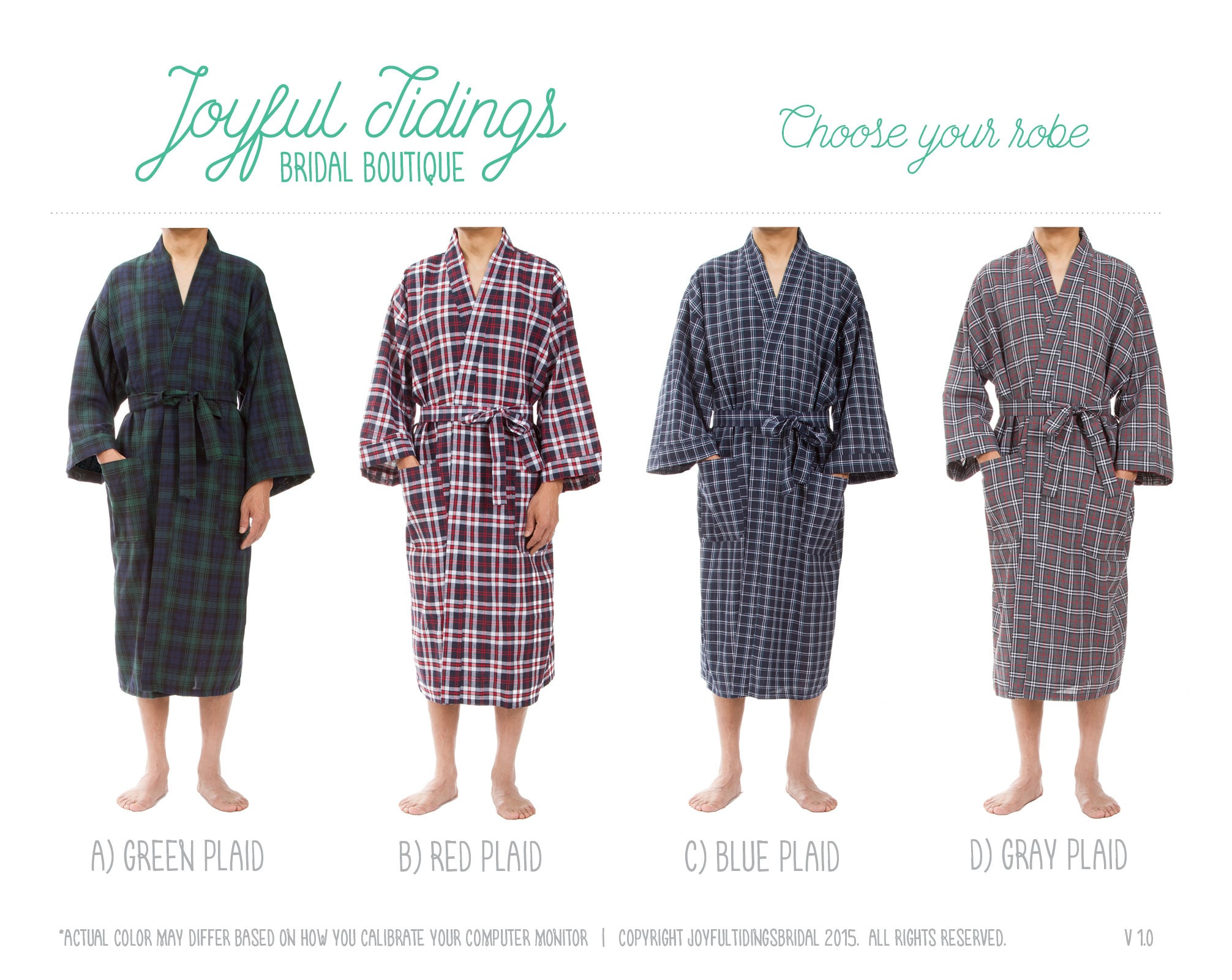 Personalized Men's Plaid Robe Father's Day Gift - Etsy