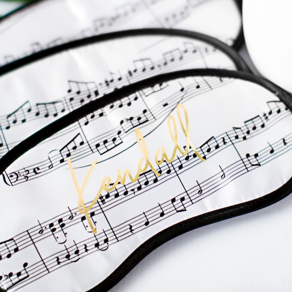 Music Notes Eye Mask - Etsy