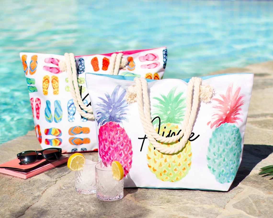 Personalized Beach Tote Bag Custom Bachelorette Gift Bag - Etsy