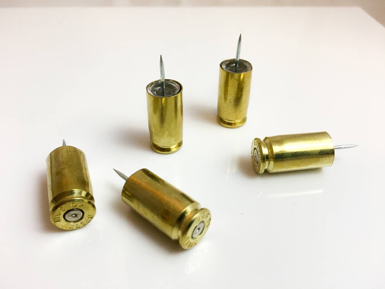 Unique Gun Gifts / Bullet Push Pins / 5 Bullet Thumb Tacks | Etsy