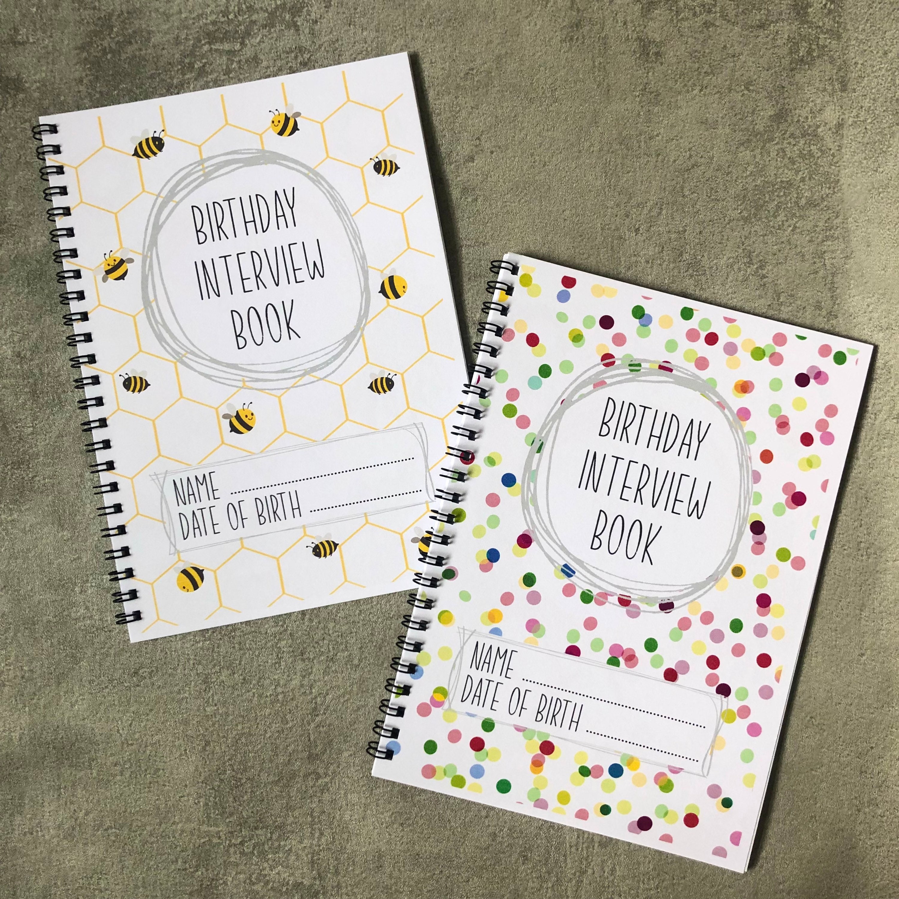 NON PERSONALISED Birthday Interview Book New Baby Gift - Etsy UK