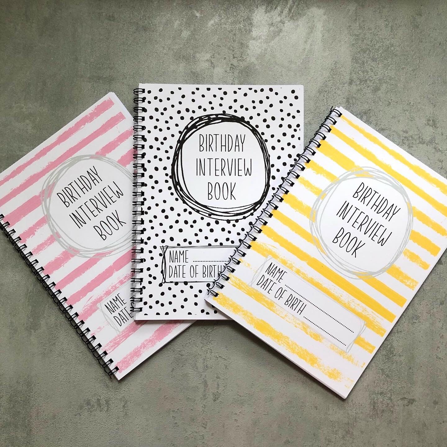 NON PERSONALISED Birthday Interview Book New Baby Gift - Etsy UK