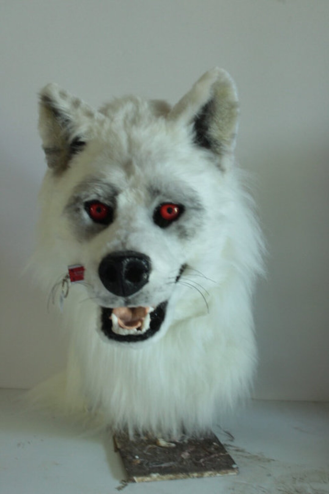 White Wolf Mask Fursuit Mask Wolf Luminous White Fursuit a - Etsy