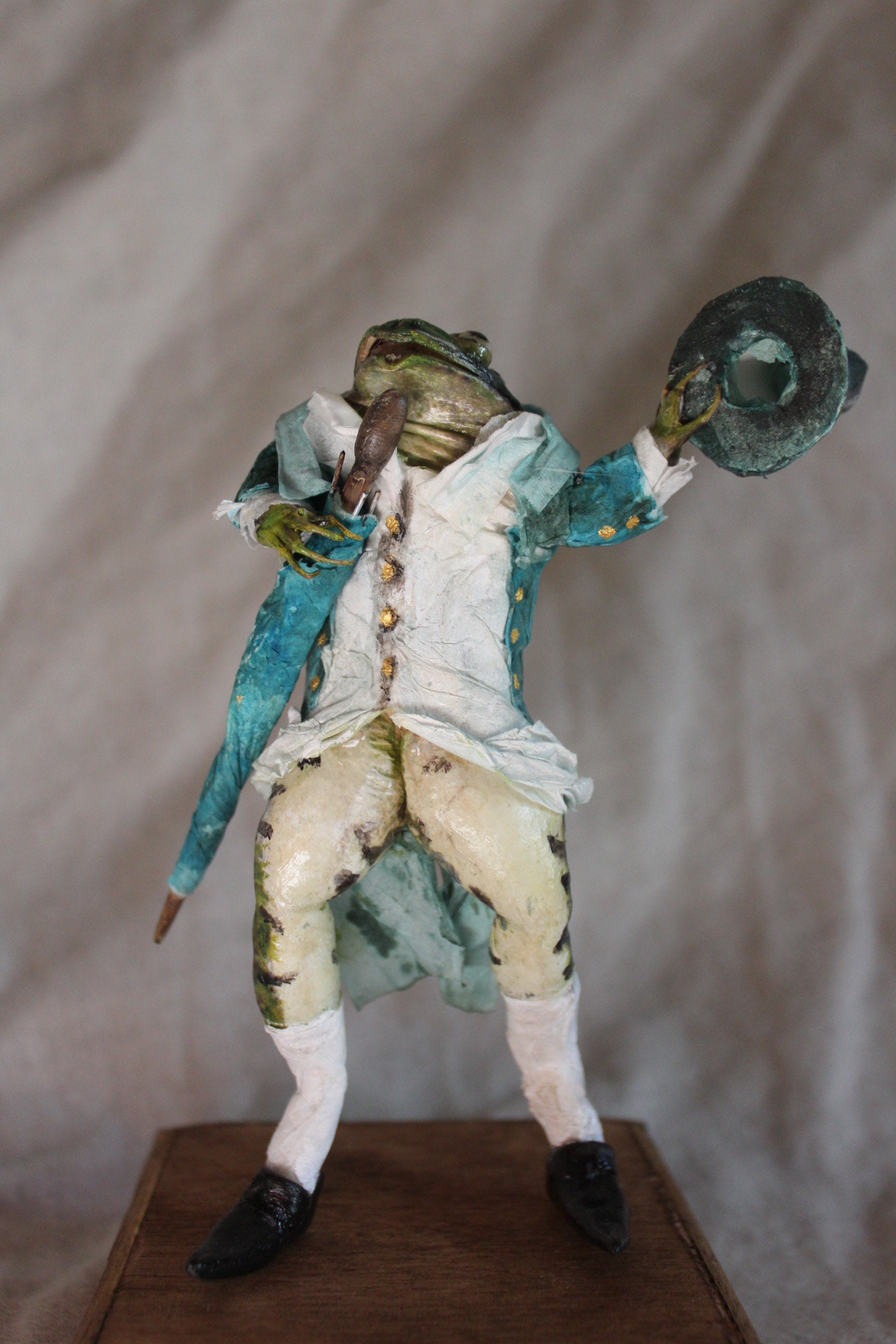 Taxidermy Frog Dandy Taxidermy Frog Curiosity Oditties - Etsy