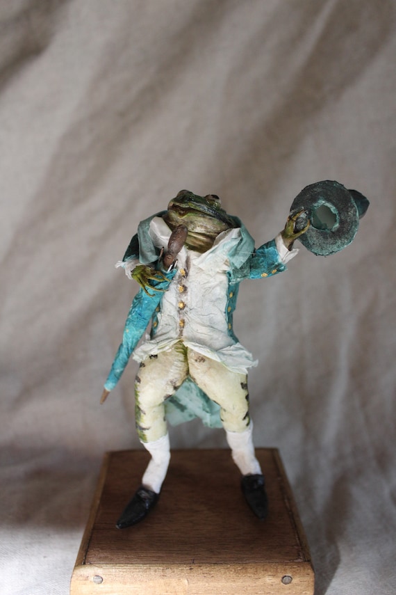 Taxidermy Frog Dandy Taxidermy Frog Curiosity Oditties - Etsy