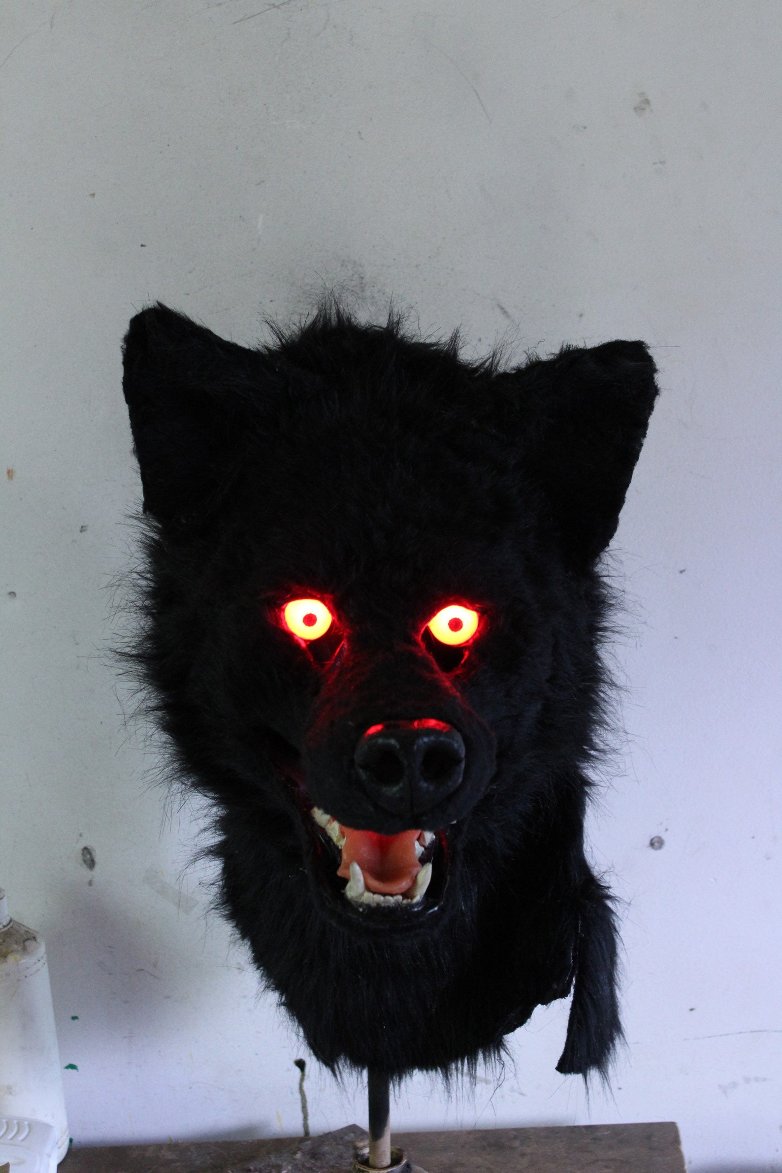 Black Wolf Mask Fursuit Mask Wolf Bright Black Fursuit to Book - Etsy UK