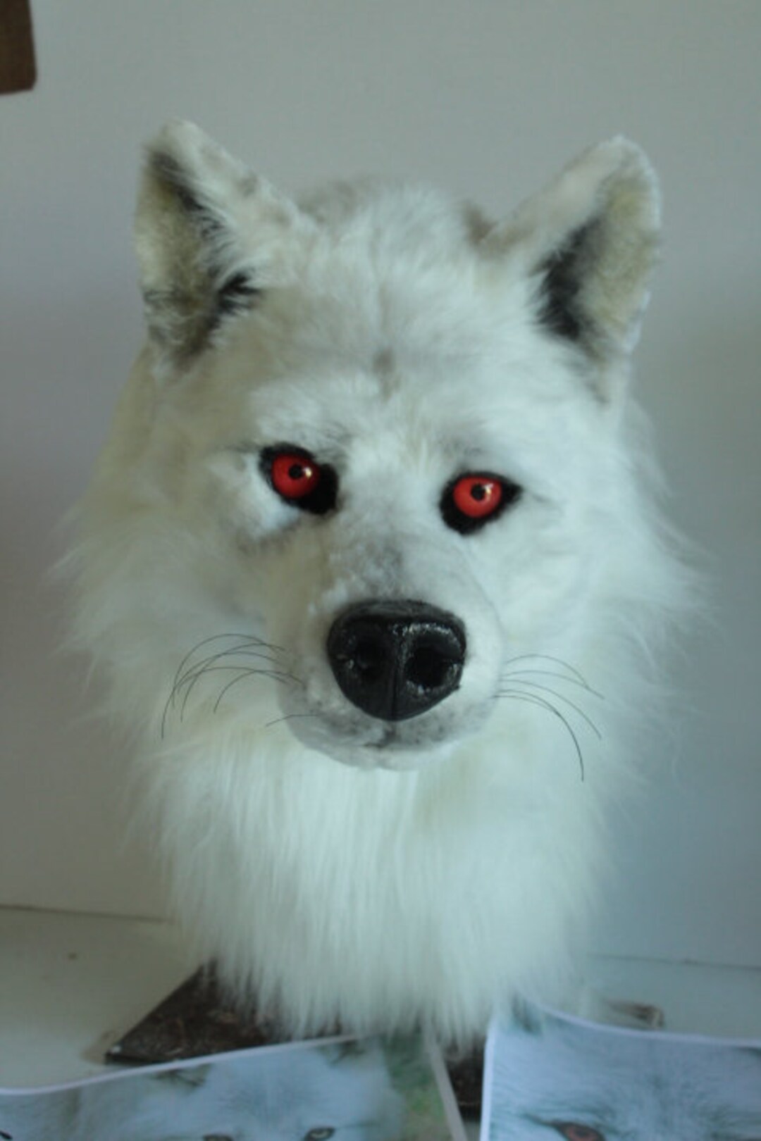 White Wolf Mask Fursuit Mask Wolf Luminous White Fursuit a Reserve - Etsy