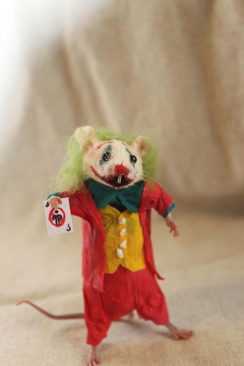 Taxidermy Rat Joker Mouse Taxidermy Anthropomorphic Rat - Etsy Australia