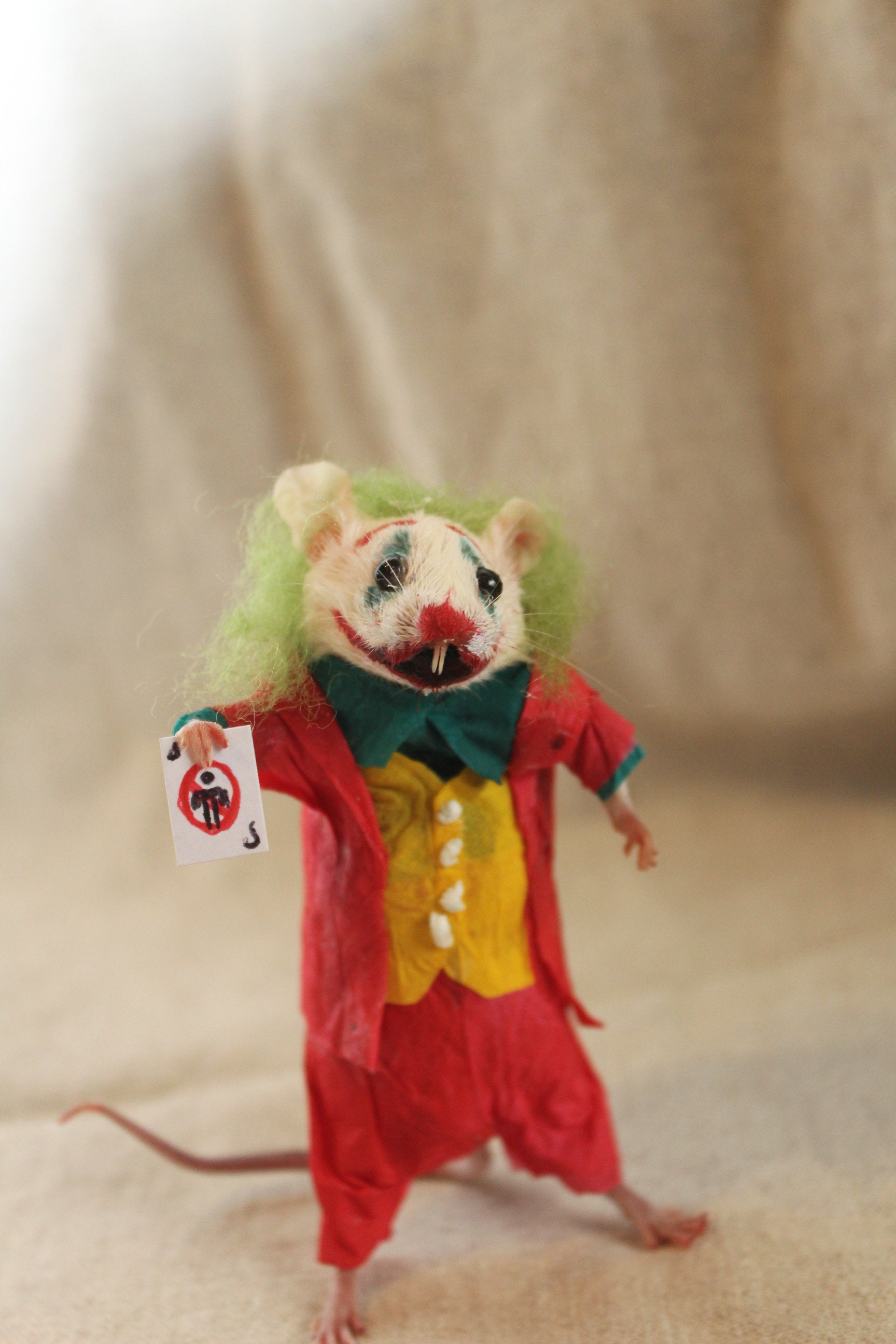 Taxidermy Rat Joker Mouse Taxidermy Anthropomorphic Rat - Etsy UK