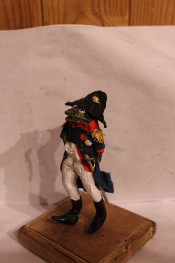 Taxidermy Frog Napoleon Taxidermy Frog Emperor Curiosity | Etsy UK