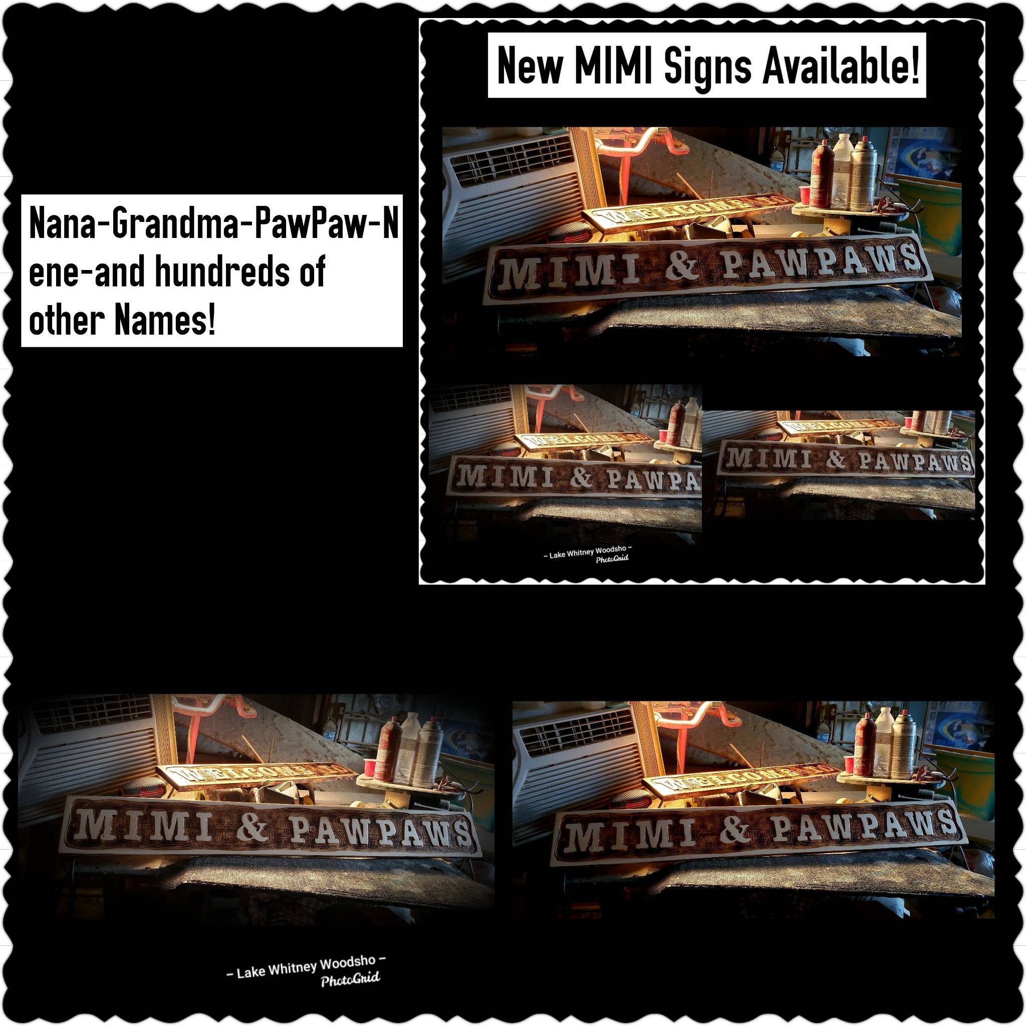 Mimi Sign Wood Sign Custom Wood Sign Personalized Sign | Etsy