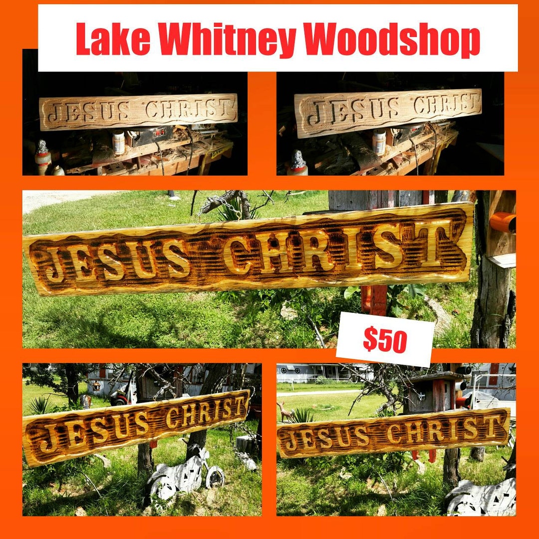 Jesus Christ | Custom Sign | Personalized Gift | Family Last Name ...