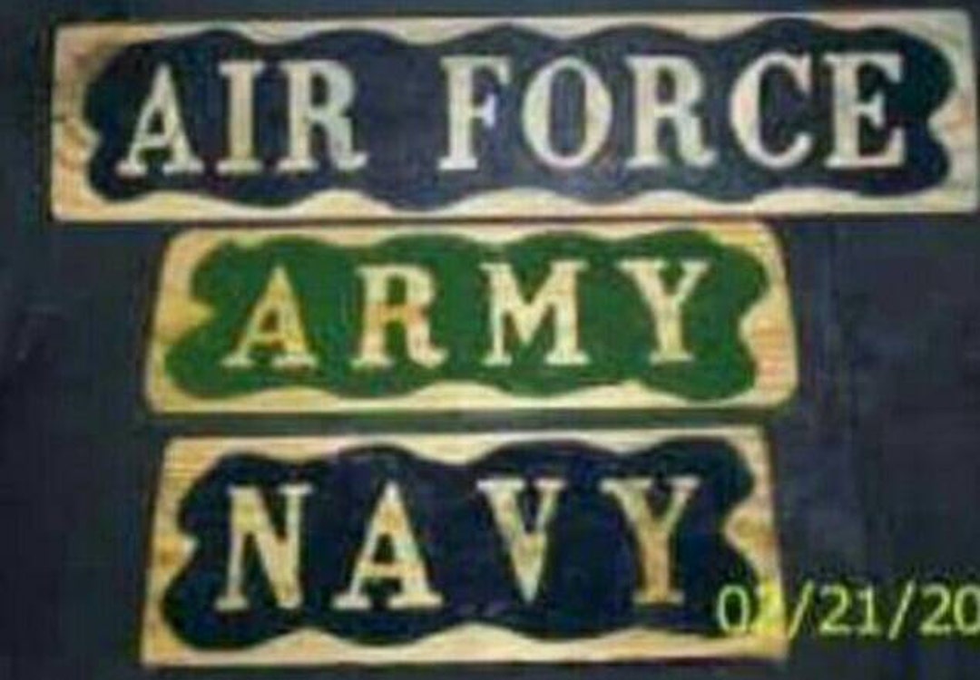 Military Wood Carved Sign | U.S. Army | Veterans | Military Gifts | V.A ...